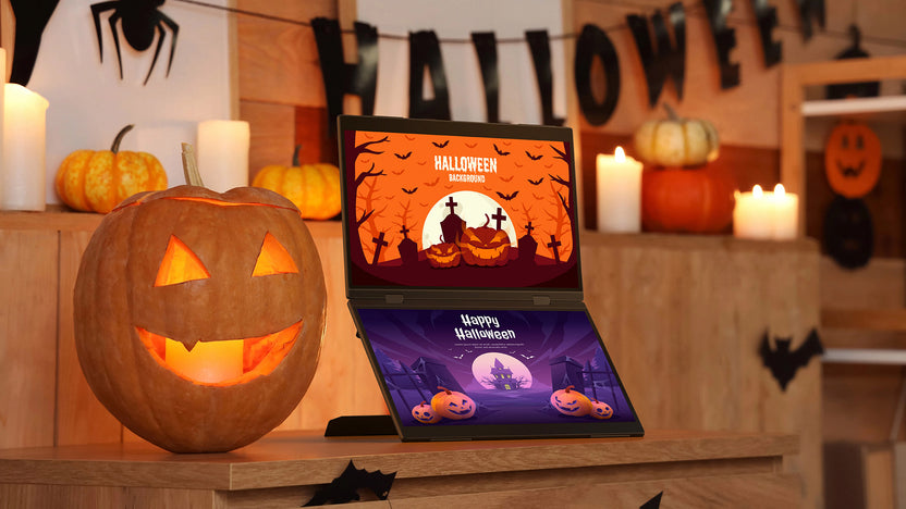 Foldable Monitor Dual Portable Screen Display For Laptop | UPERFECT